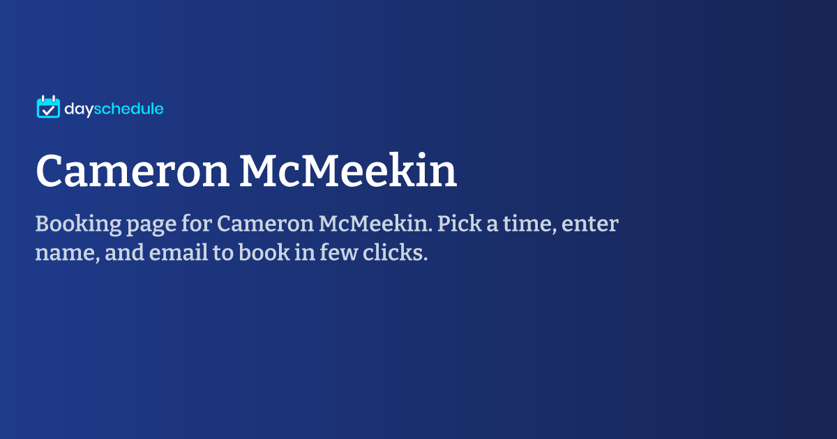 Cameron McMeekin